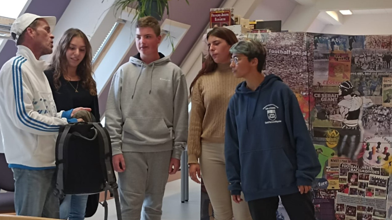 Deuxième passage au lycée Émile Letournel - Compagnie Le Trimaran